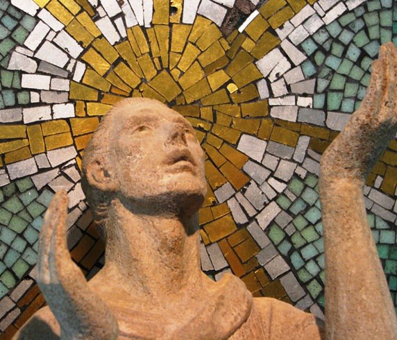 Patron Saint Hands Hands Hold The Christian Icon Of Christ, The Mother